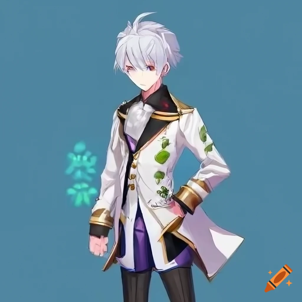 Anime-style male noble outfit design on Craiyon