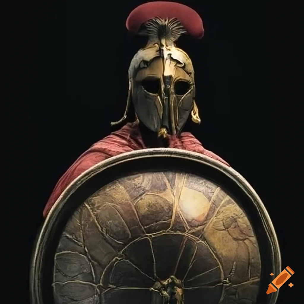 Depiction of a hoplite warrior