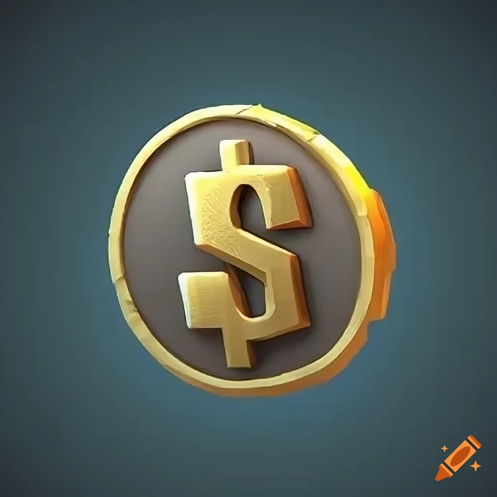 Virtual currency coin for roblox game on Craiyon