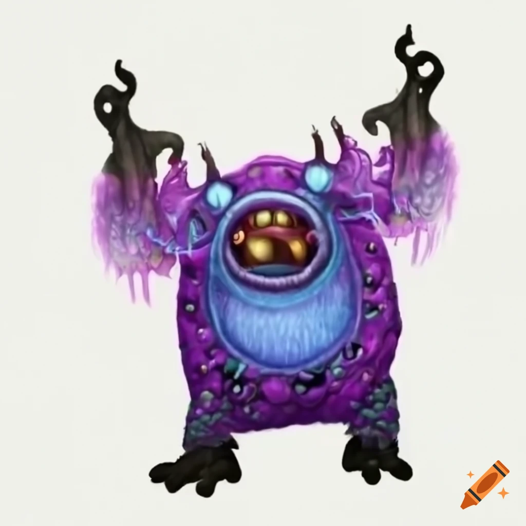 Image of the void monster from my singing monsters on Craiyon