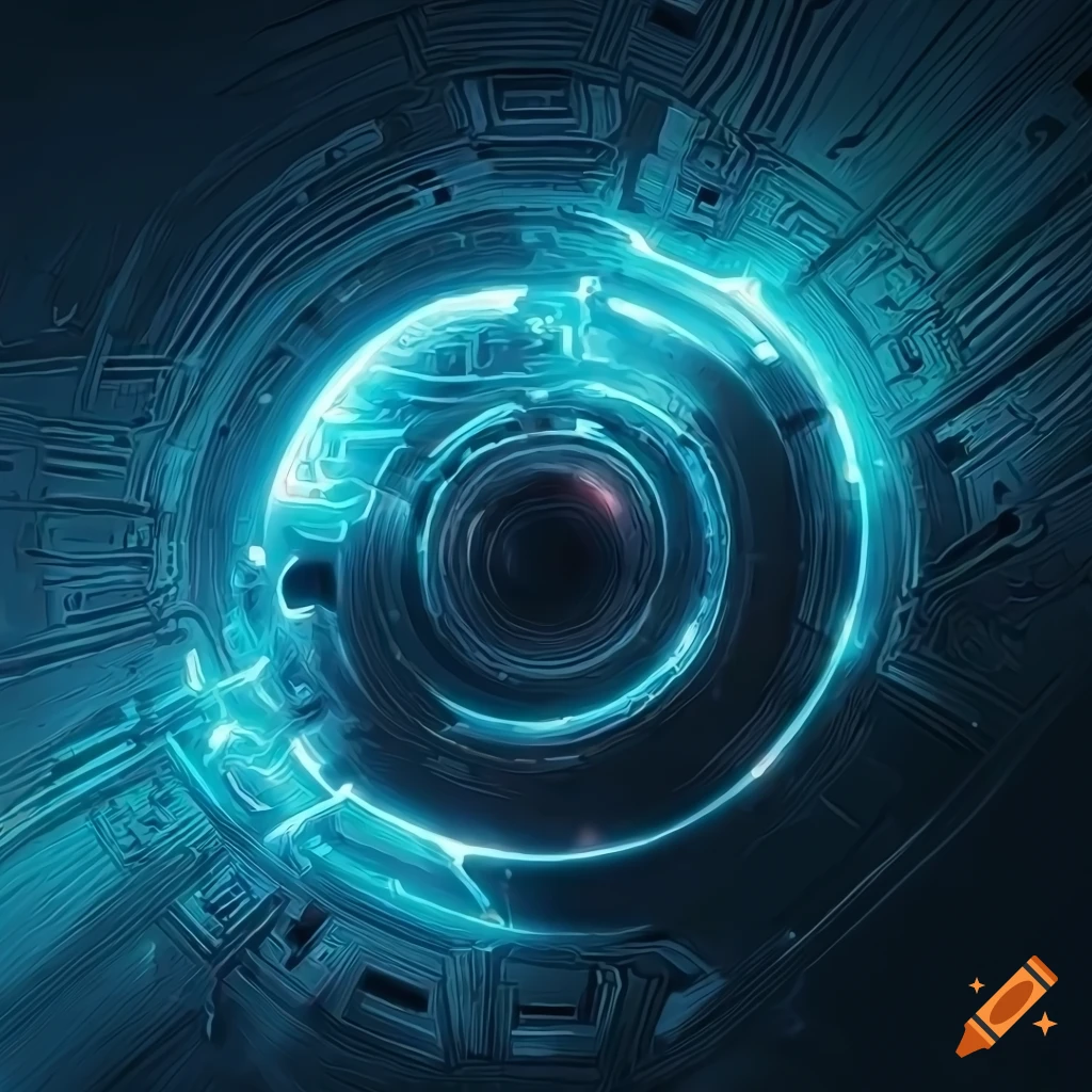 Abstract sci-fi wallpaper in 4k on Craiyon