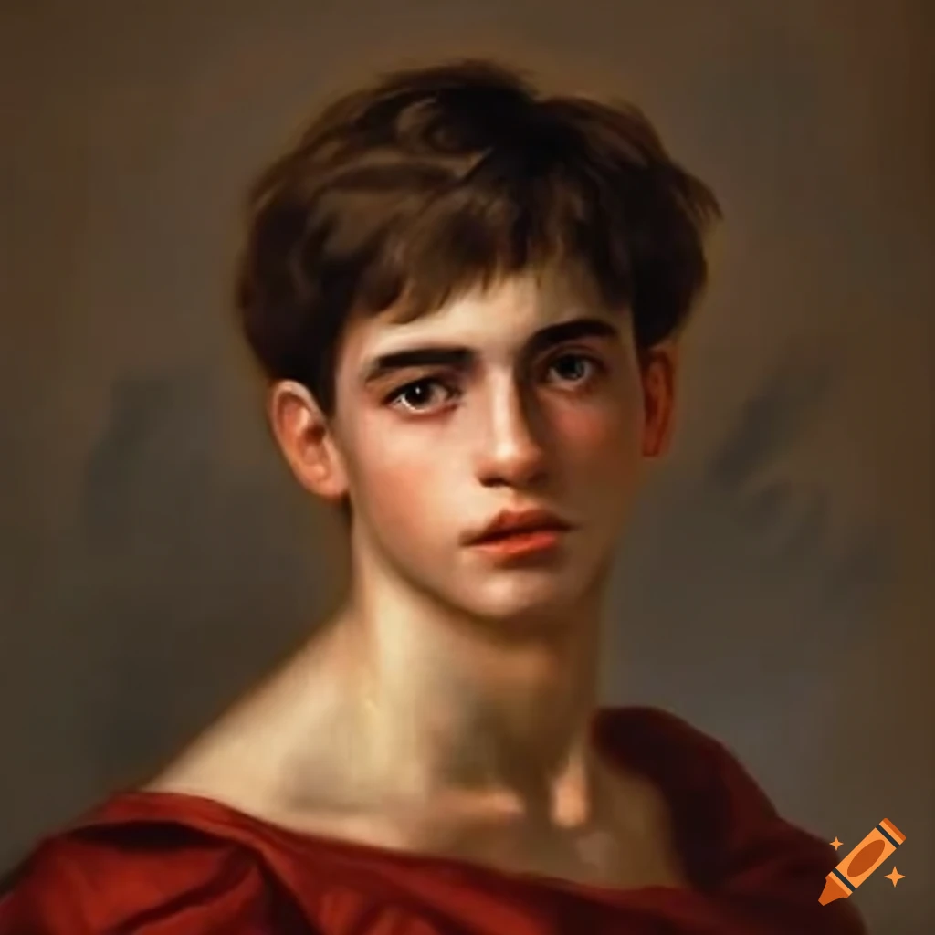 Detailed painting of a confident and powerful male god on Craiyon