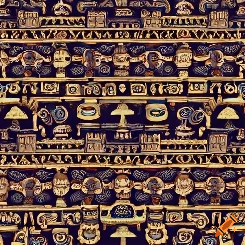 Mayan inspired pattern on Craiyon