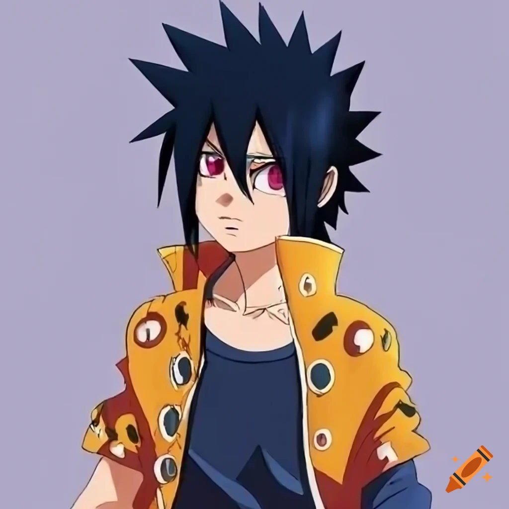 Full body illustration of sasuke uchiha in anime style on Craiyon