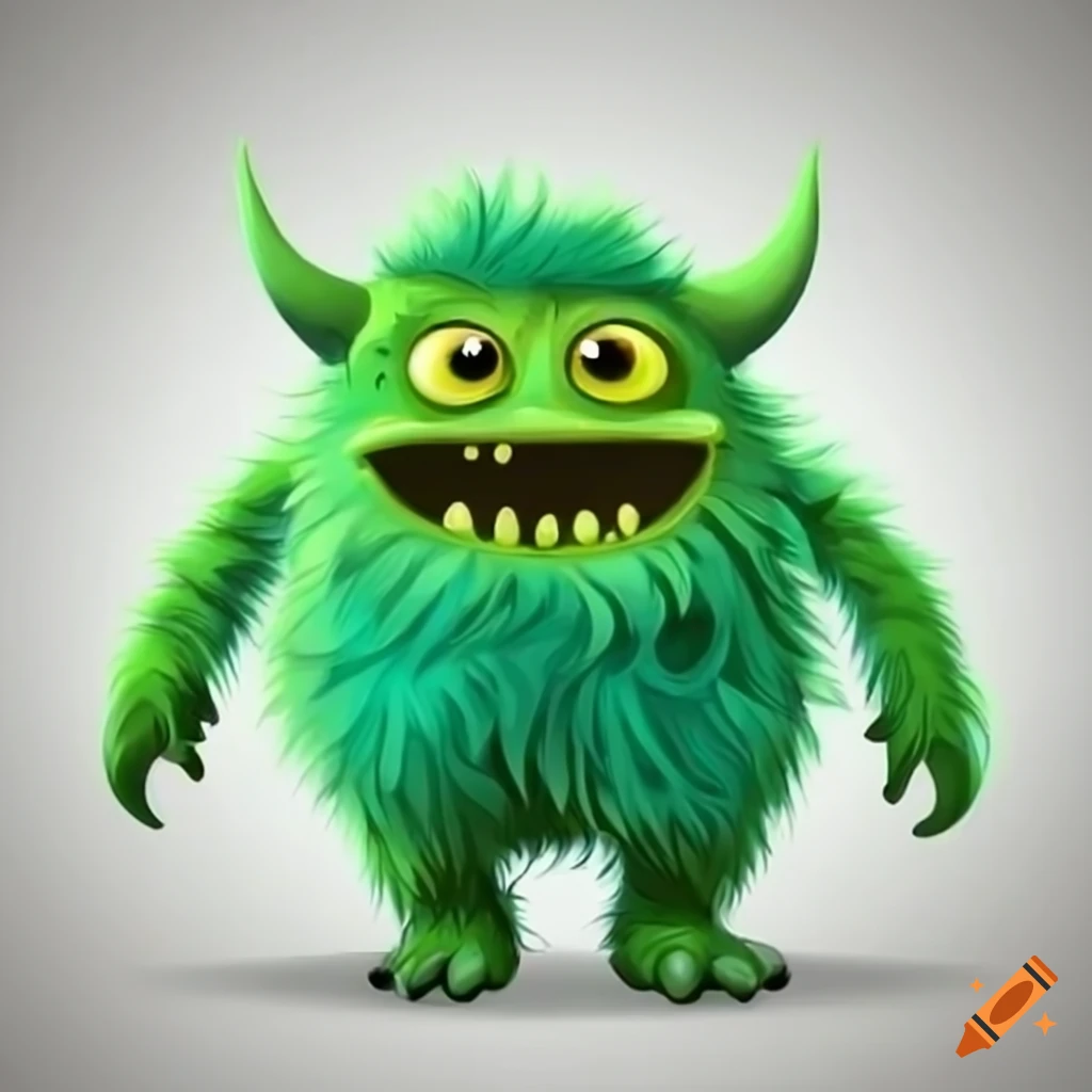 Green Cartoon Monsters
