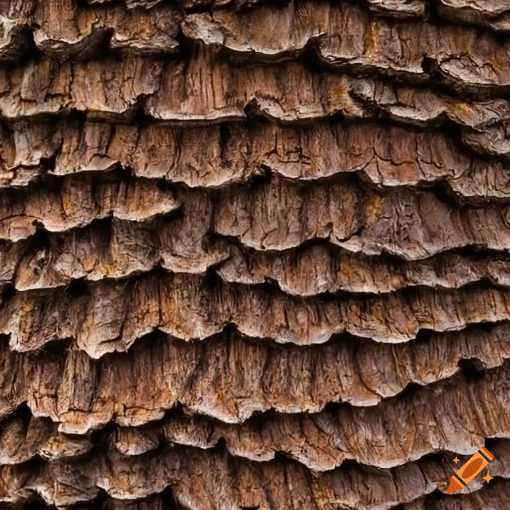 Detailed spruce tree bark texture for game development on Craiyon