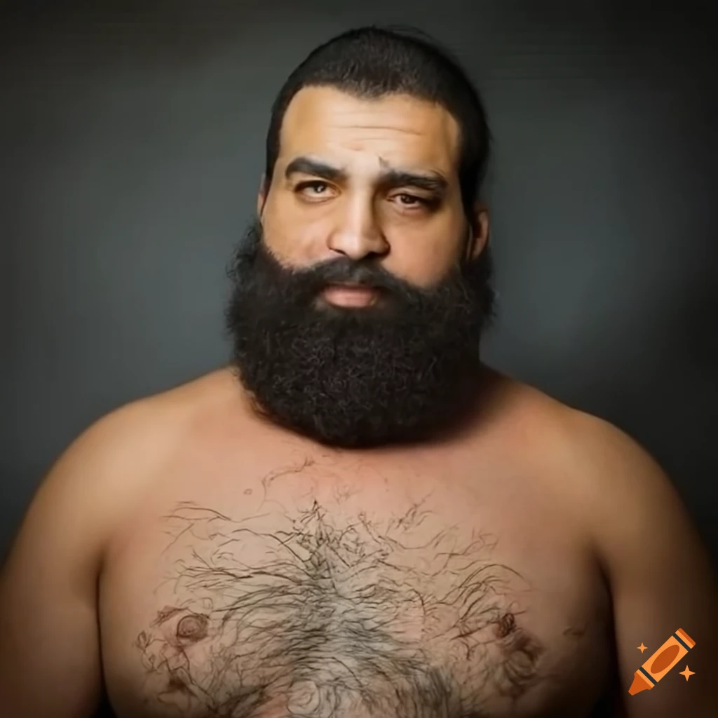 Portrait of a masculine Iraqi wrestler on Craiyon