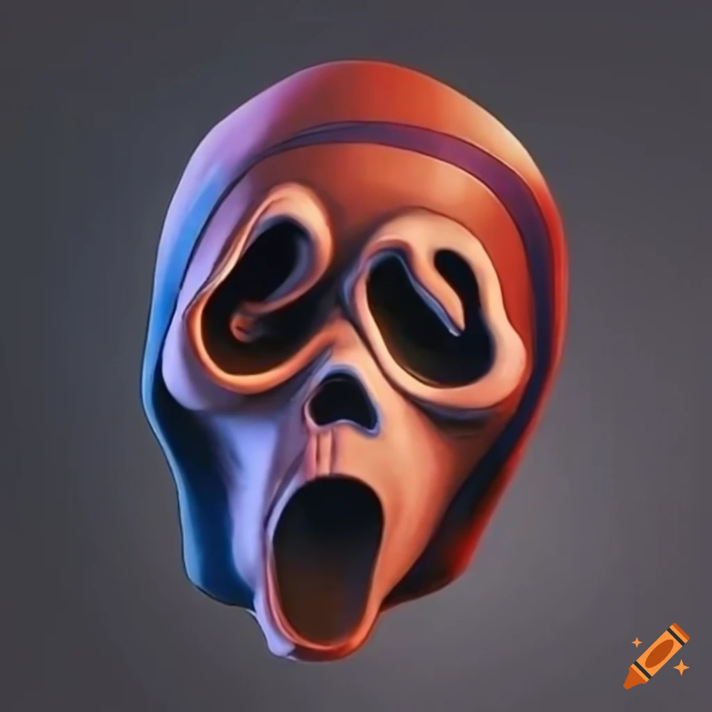 Image of ghostface from scream wearing a captain america mask on Craiyon