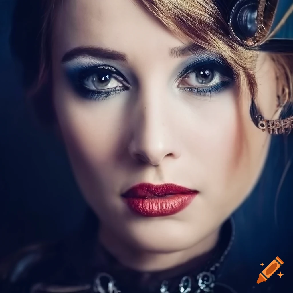 Portrait of a stylish steampunk goddess on Craiyon