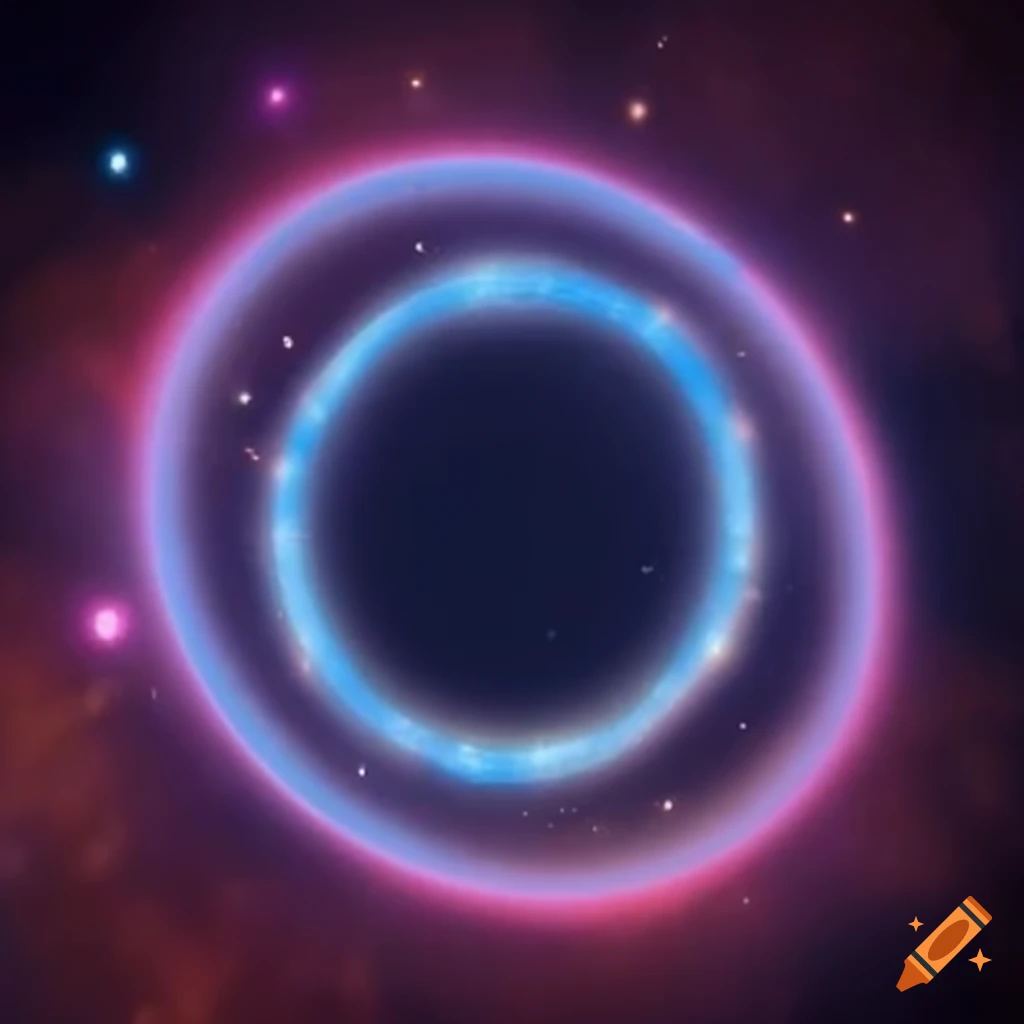 Image of a star surrounded by a ring structure on Craiyon