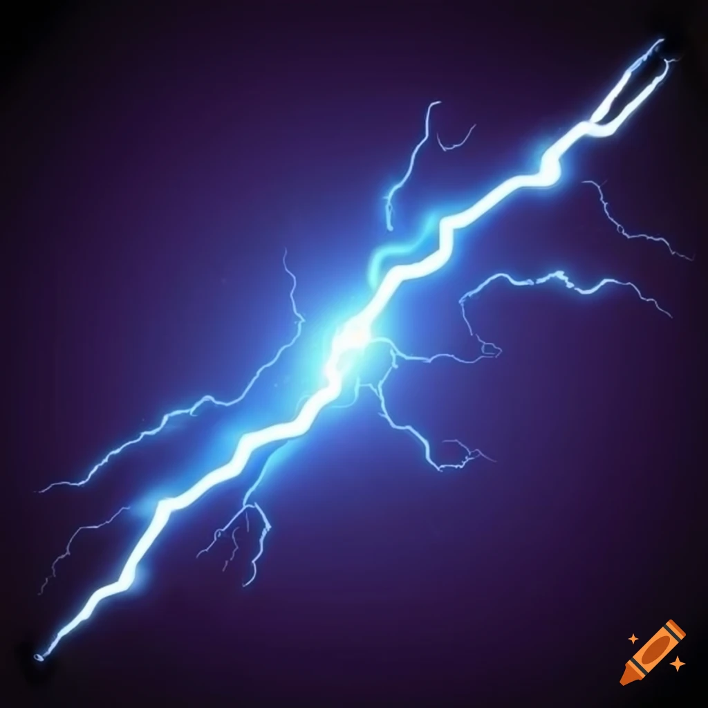Illustration of electric circuits and lightning bolts on Craiyon