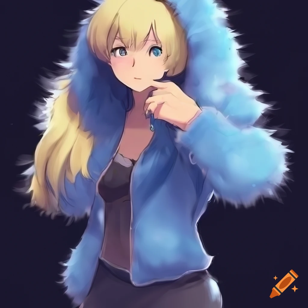 Female ice-type gym leader in pokemon artstyle on Craiyon