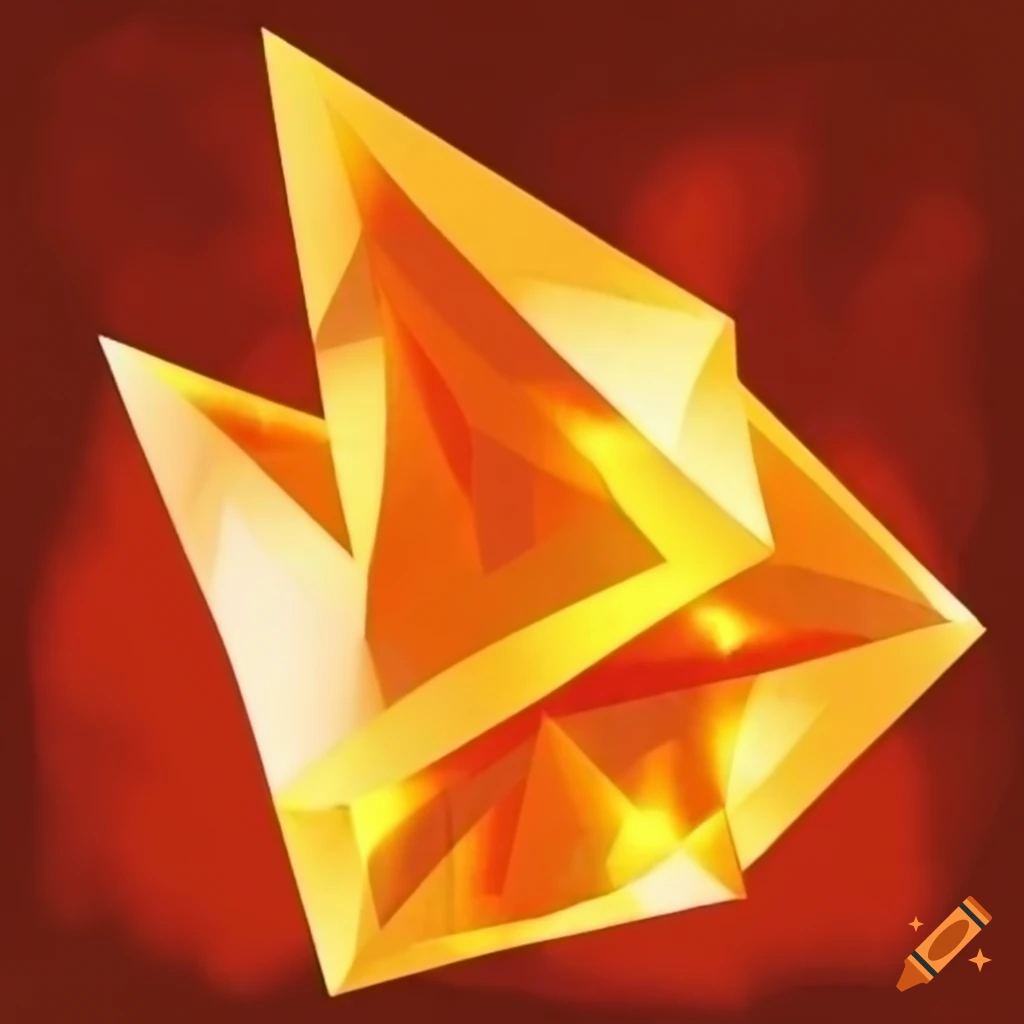 Geometric representation of fire using triangles