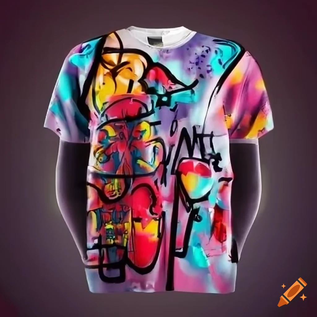 Graffiti design on clothes on Craiyon