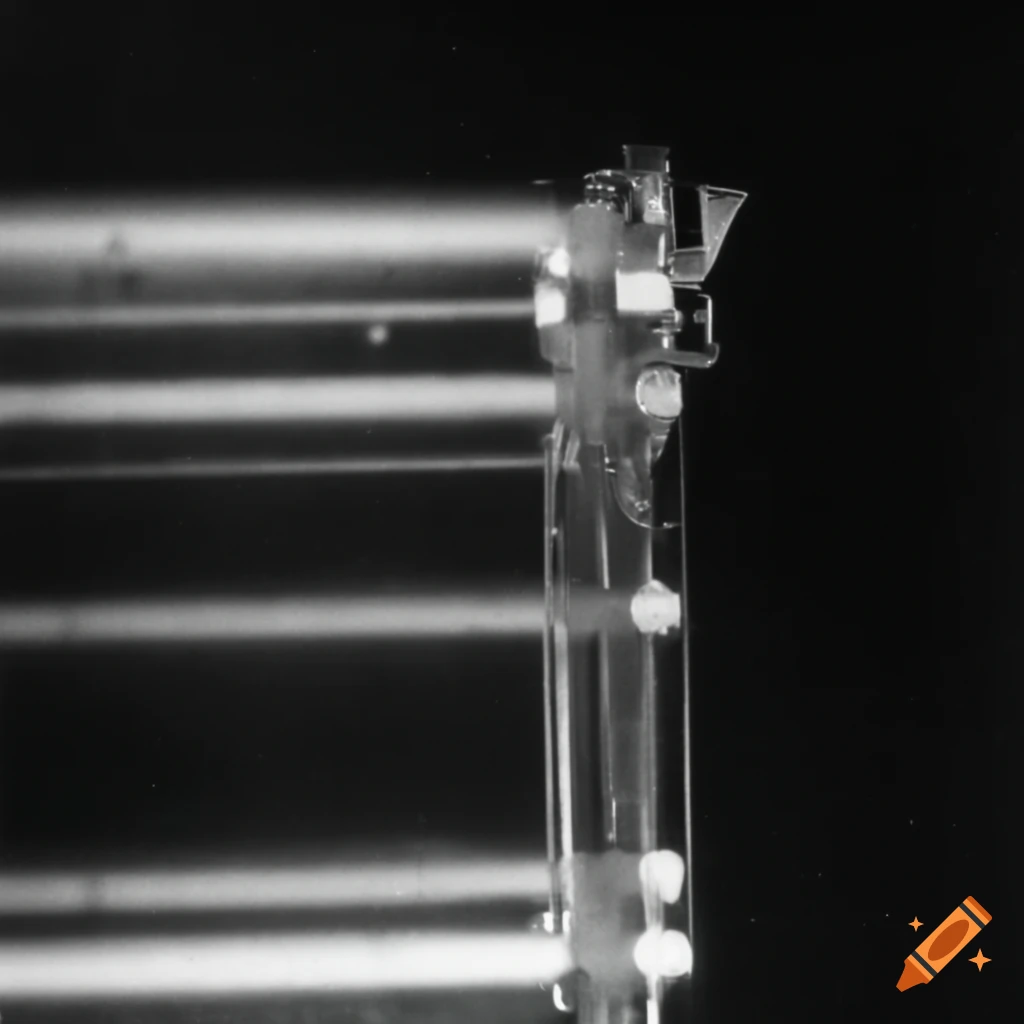 Experimental science photograph of East German broken robot brain tubes ...