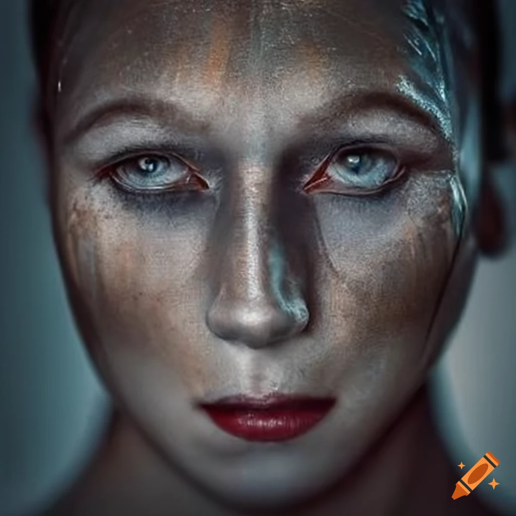 Image of a futuristic evolved human on Craiyon