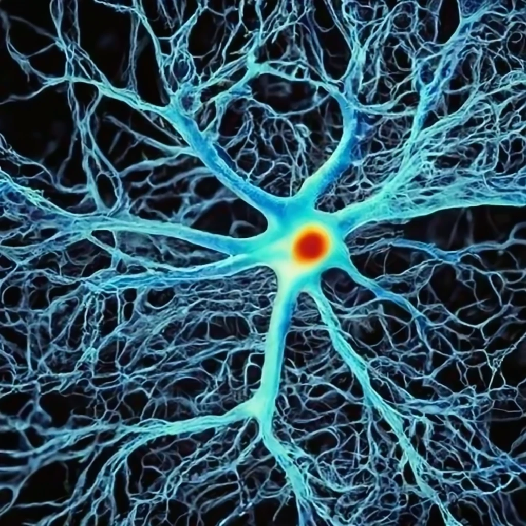 Abstract representation of dancing neurons on Craiyon