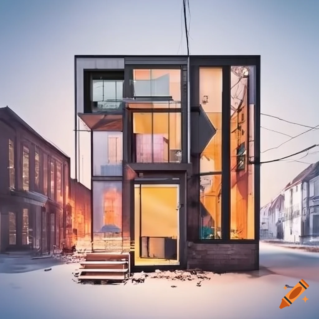 Fusion blend architecture on Craiyon