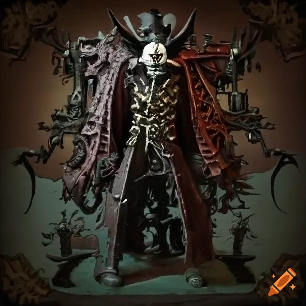 Artwork of a futuristic gothic character on Craiyon