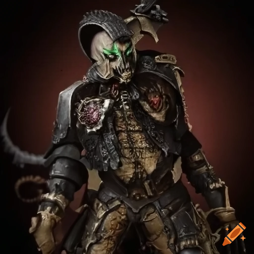 Artwork of a futuristic gothic character on Craiyon