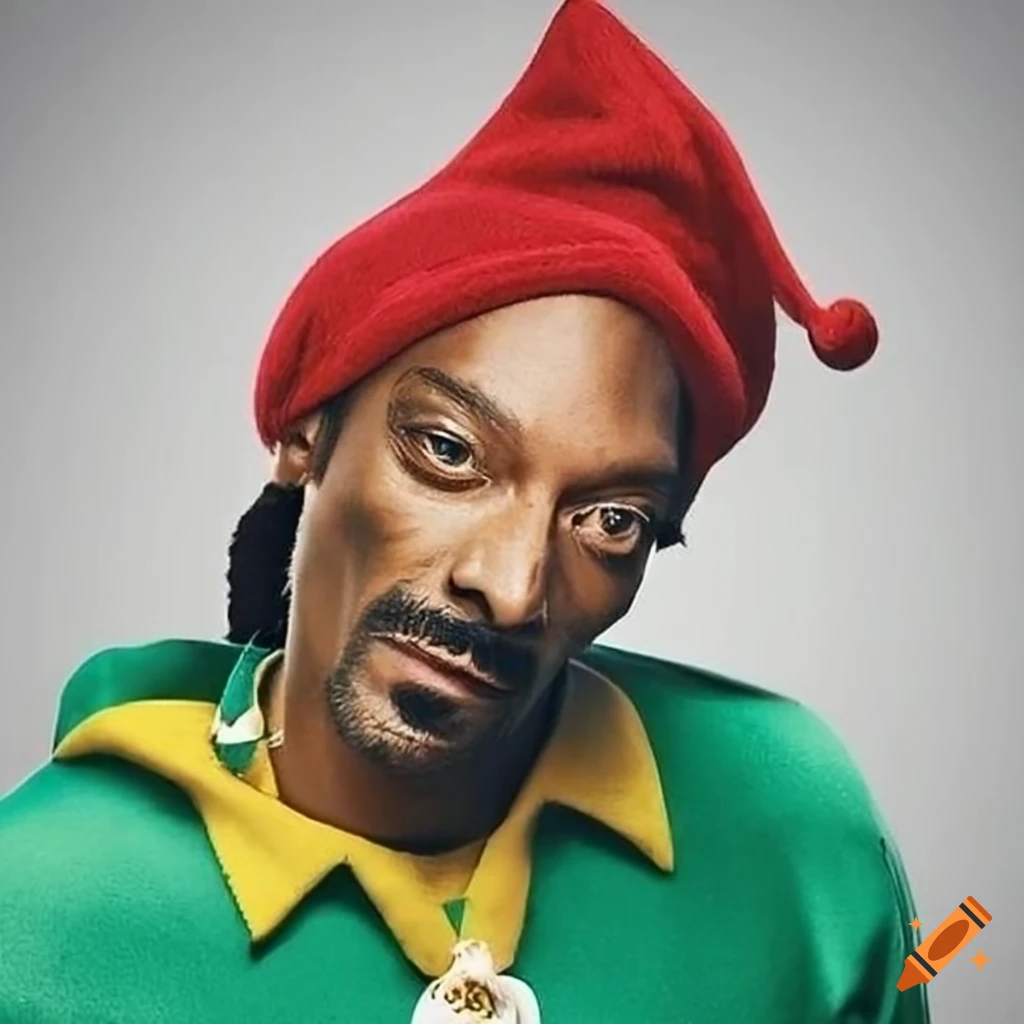 Snoop Dogg in elf costume on Craiyon