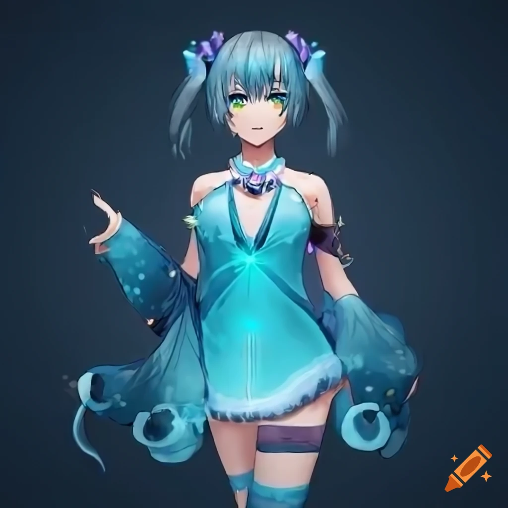 Vtuber images created on Craiyon