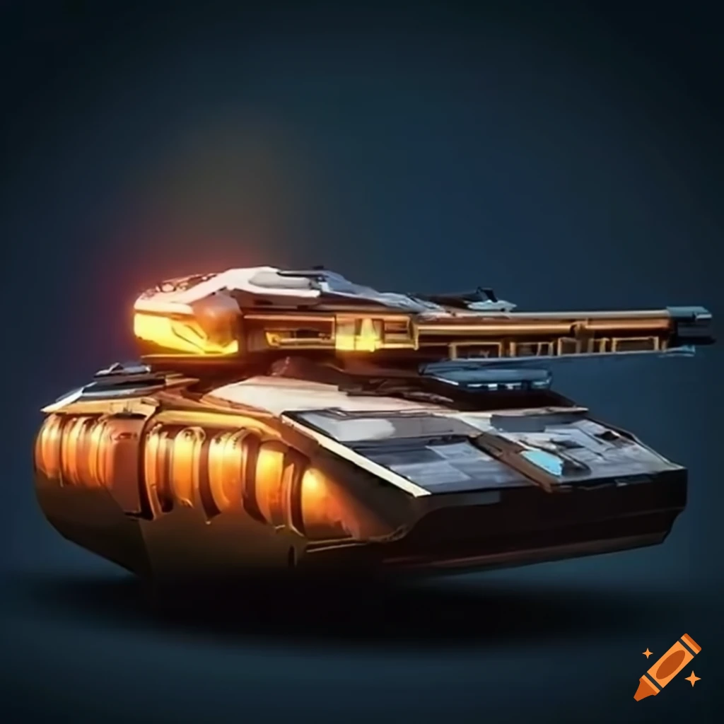 Image of a futuristic hover tank