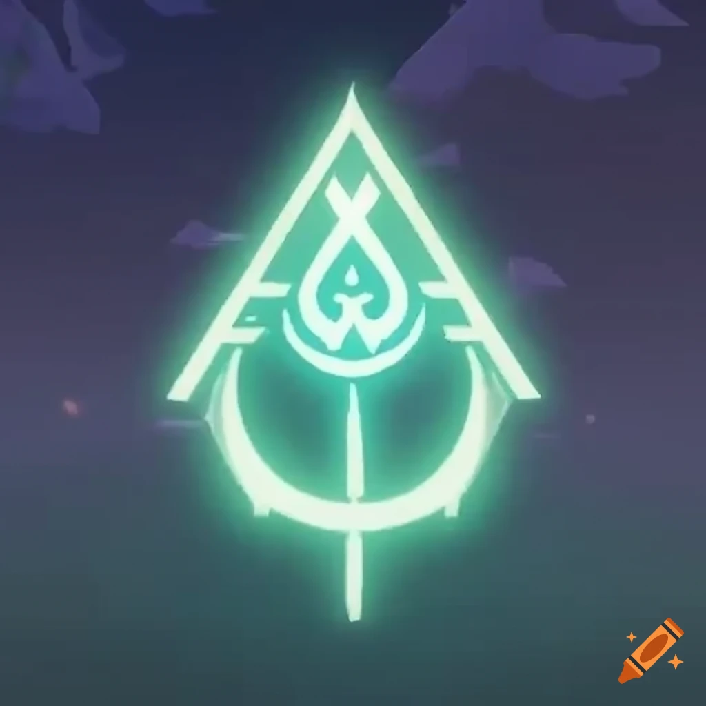 Symbol representing the wind element on Craiyon