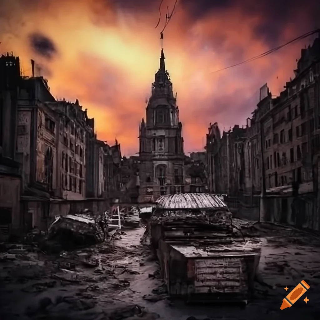 Concept art of a post-apocalyptic world in 2026 on Craiyon