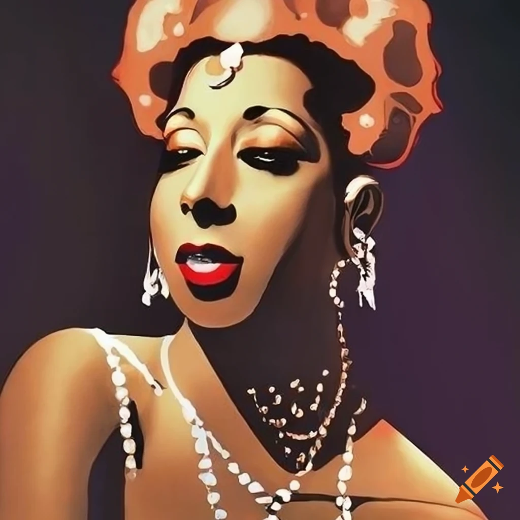 Art deco poster of josephine baker on Craiyon