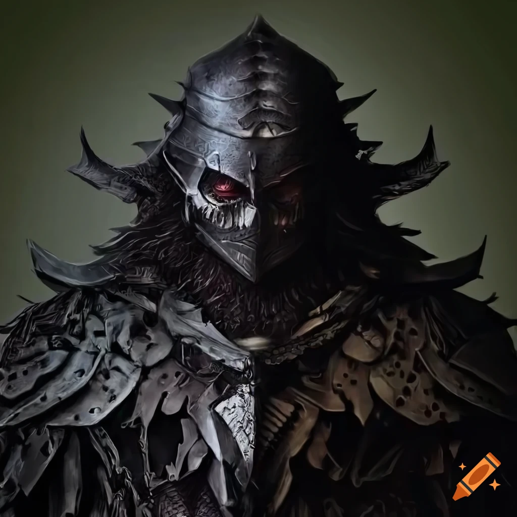 Image of a powerful man in black armor controlling corrupted plants on ...