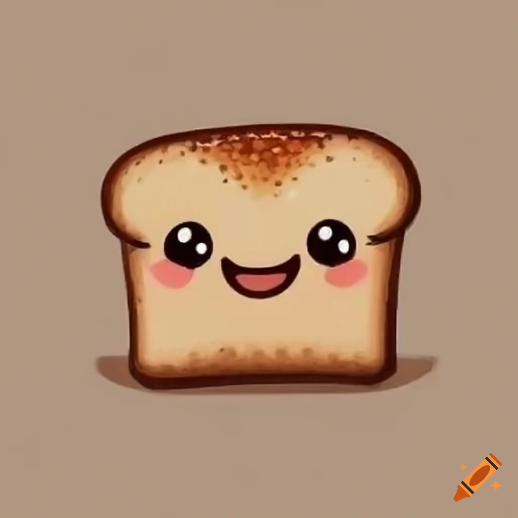 Cute toast profile picture on Craiyon