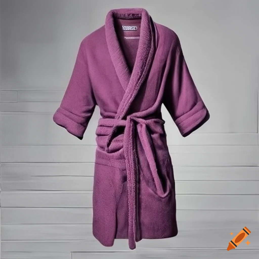 Stylish bathrobe with brasserie-inspired design