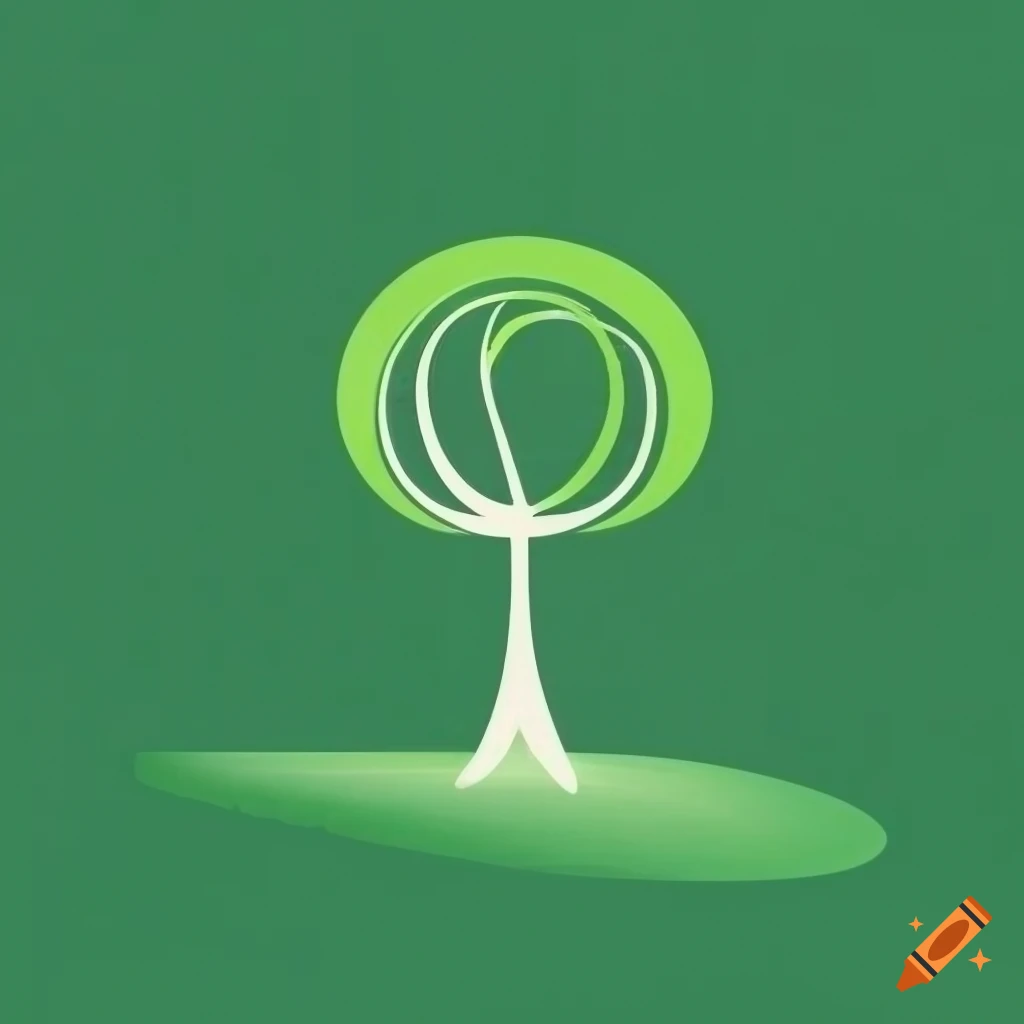Climate change logo with a leafy tree design on Craiyon