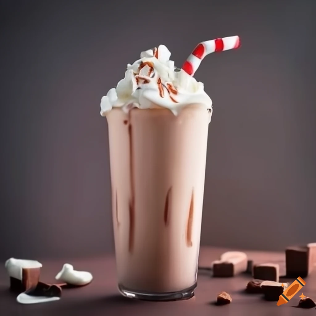 White kit kat chocolate milkshake picture on Craiyon