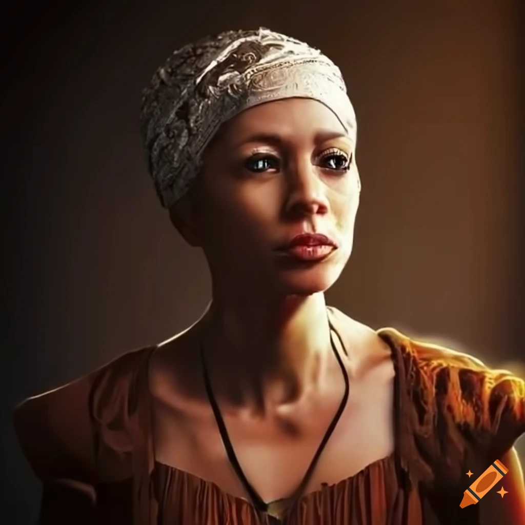 Cosplay of a powerful god in elegant clothing on Craiyon