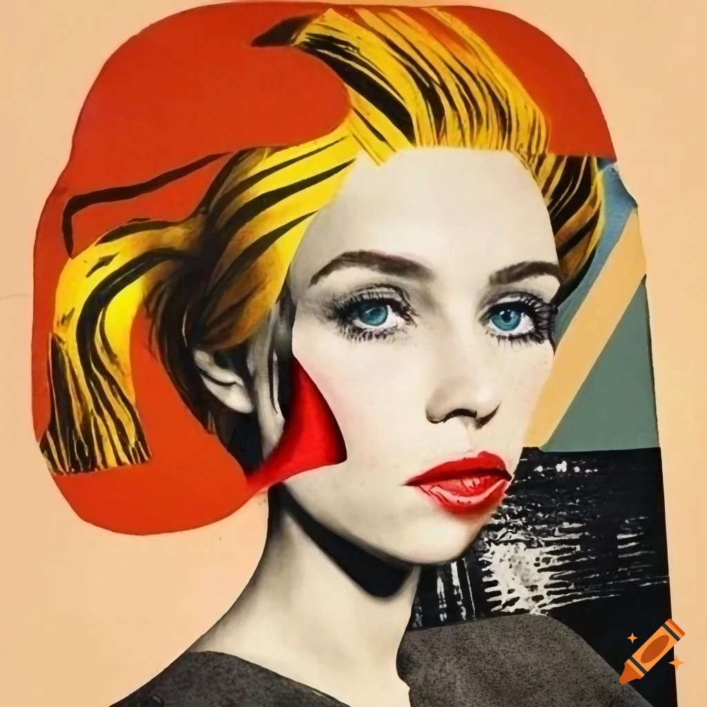 Intriguing collage of photorealistic women and textures on Craiyon
