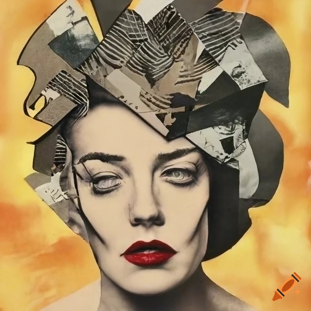 Hannah höch collage of women in photorealistic style on Craiyon
