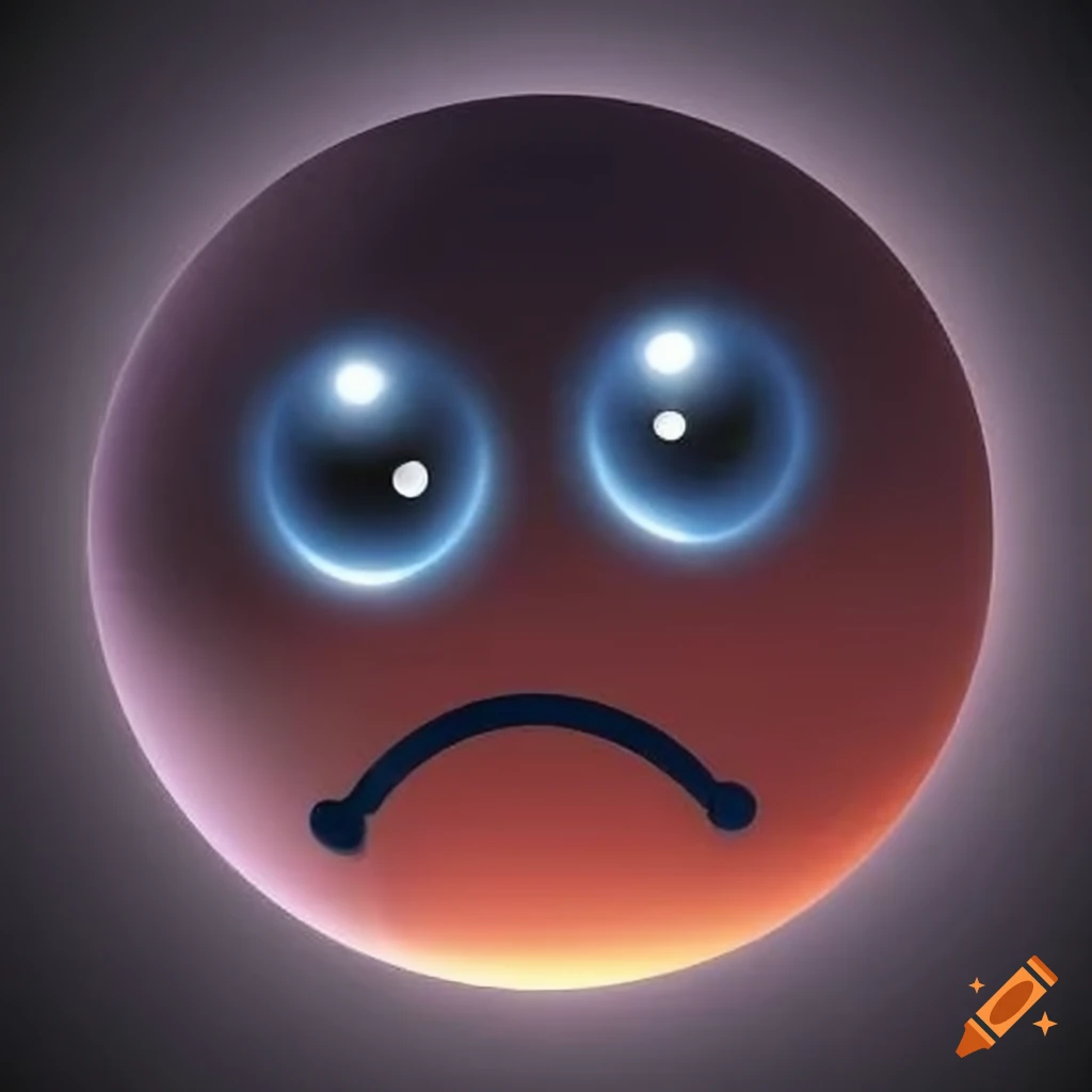 Artistic depiction of a sad-looking Pluto on Craiyon