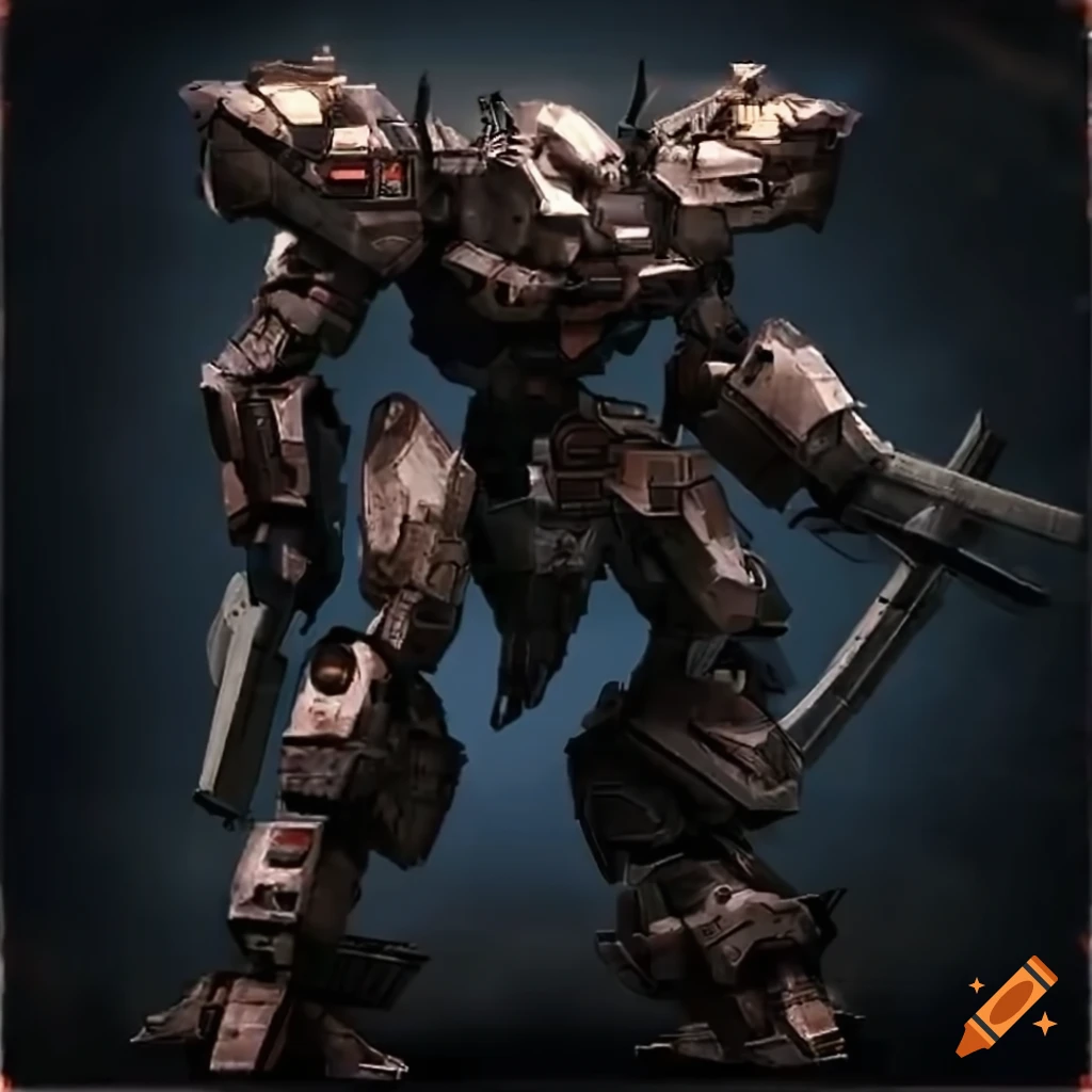Image of armored core on Craiyon