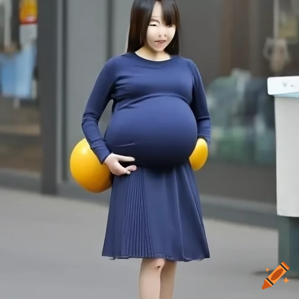 Photo Of A Pregnant Celebrity In Blue Outfit On Craiyon