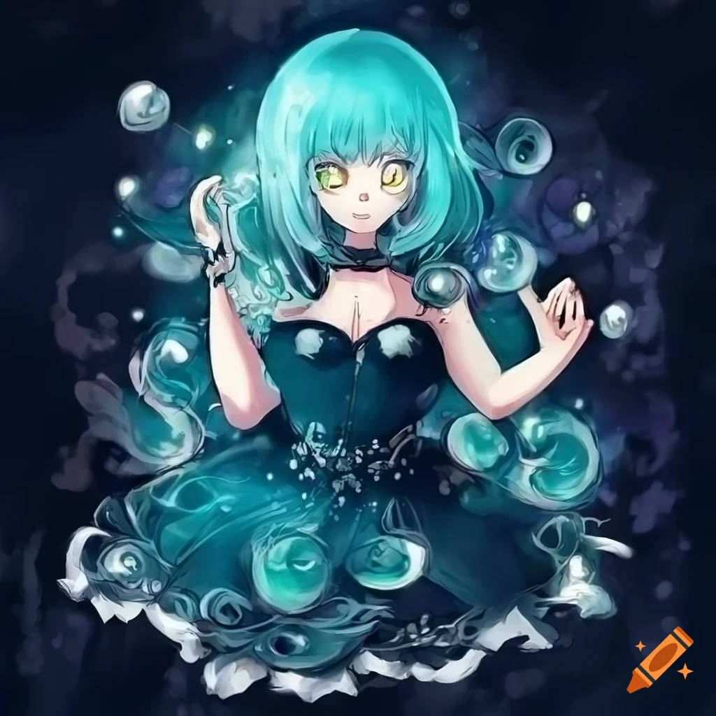 Gothic naturepunk fantasy anime artwork with bold manga colors on Craiyon