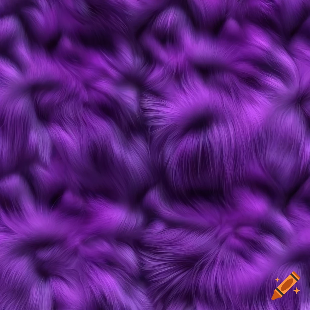 Hyper realistic 3d render of purple fur pattern on Craiyon