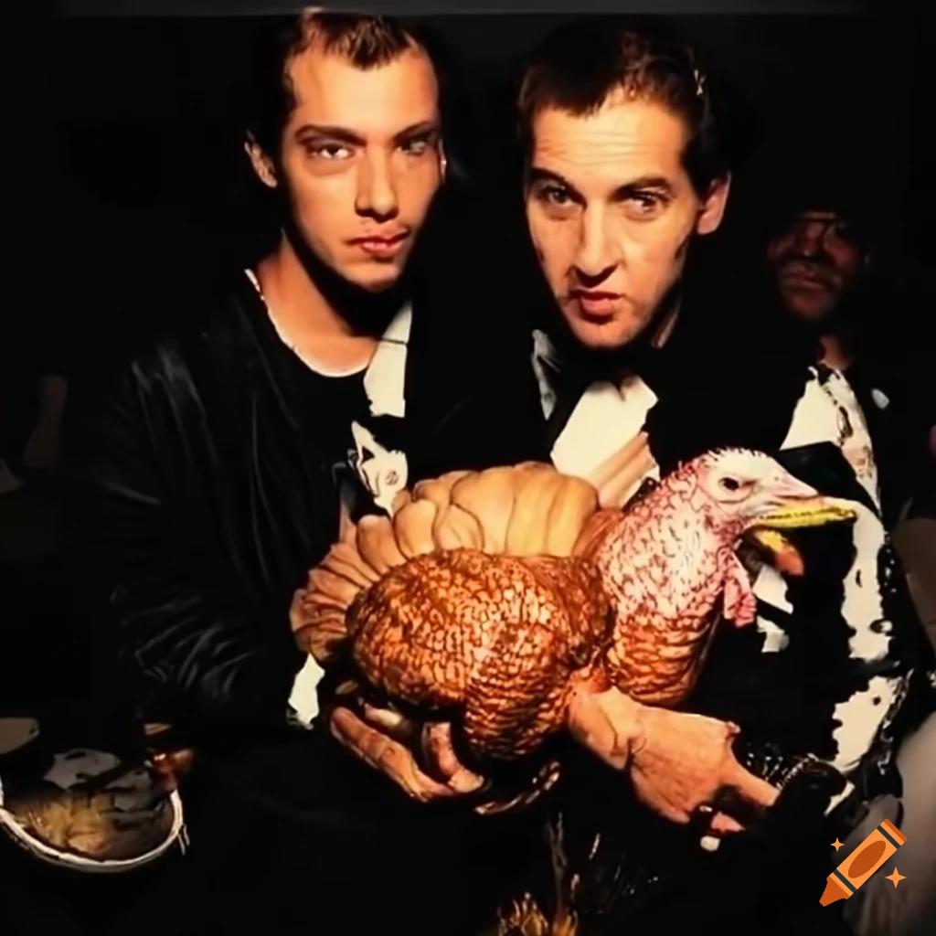 Creed band with a Thanksgiving turkey on Craiyon