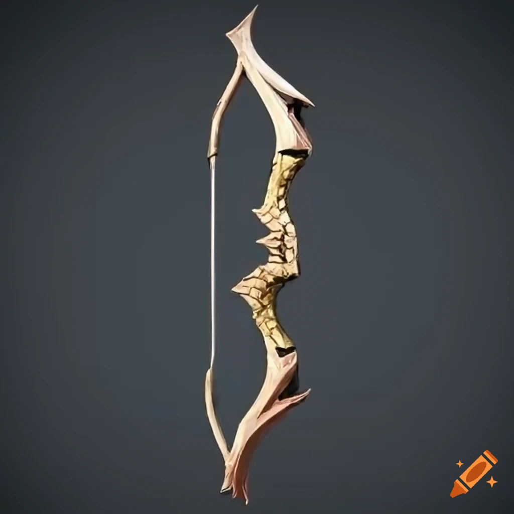 Picture of a dragonbone bow on Craiyon