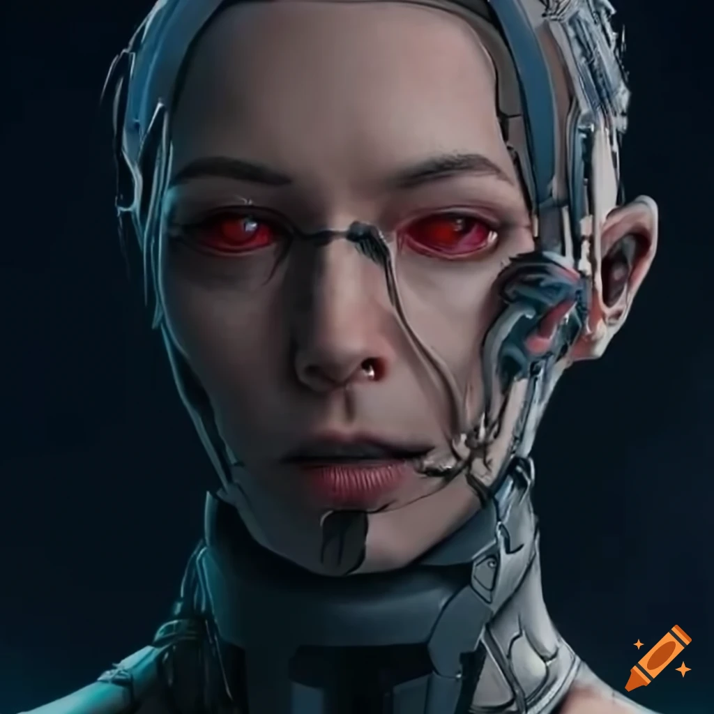 Realistic cyberpunk cyborg artwork on Craiyon