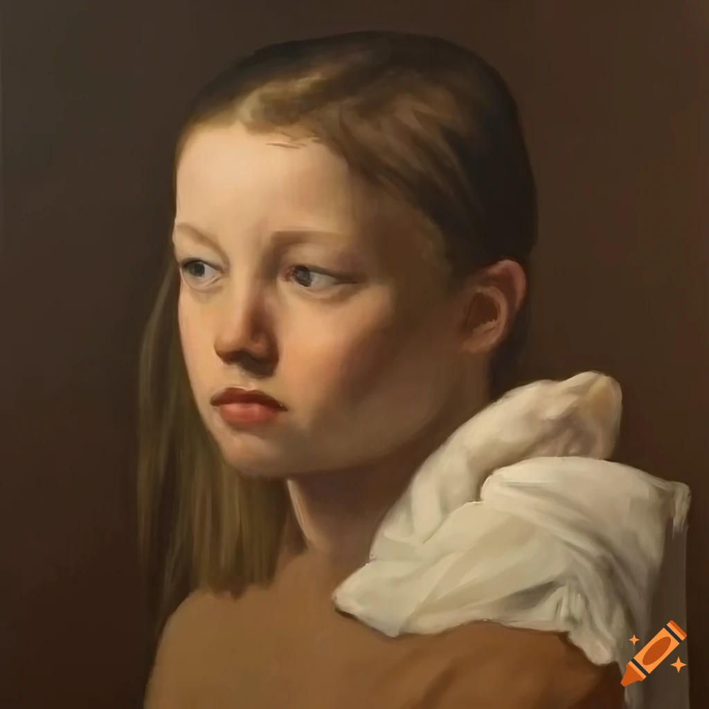 Michael borremans inspired painting on Craiyon