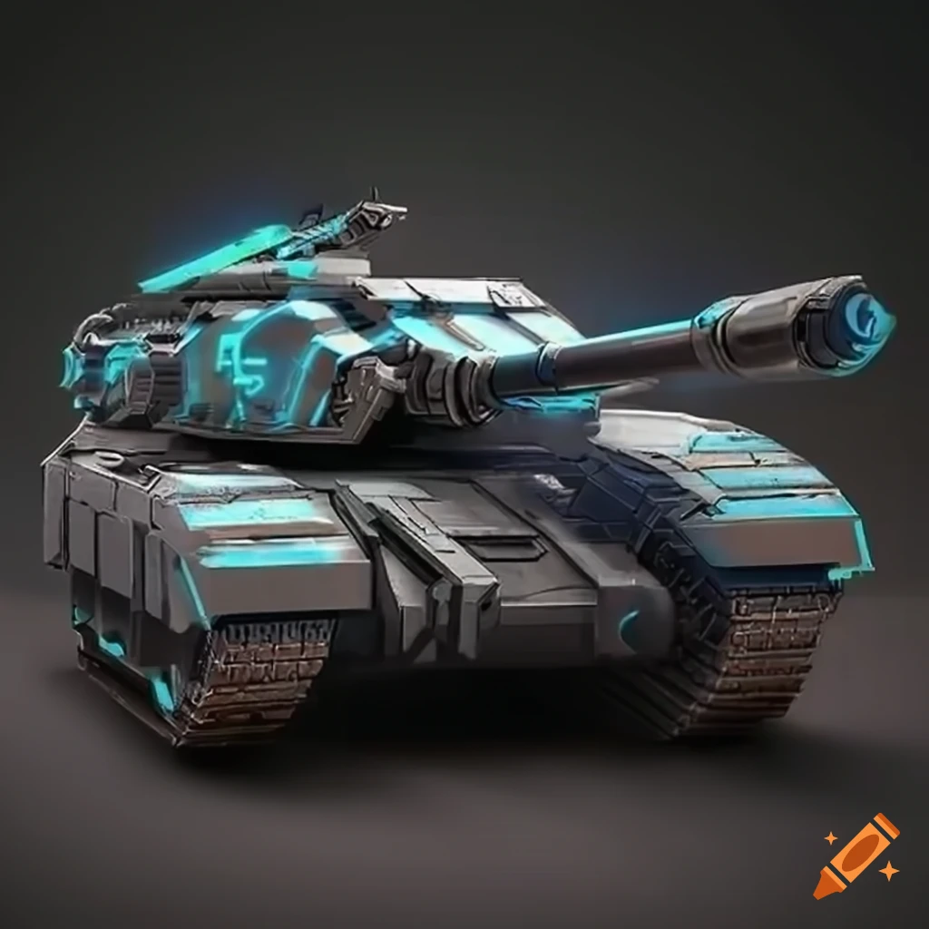 Quantum battle tank on Craiyon