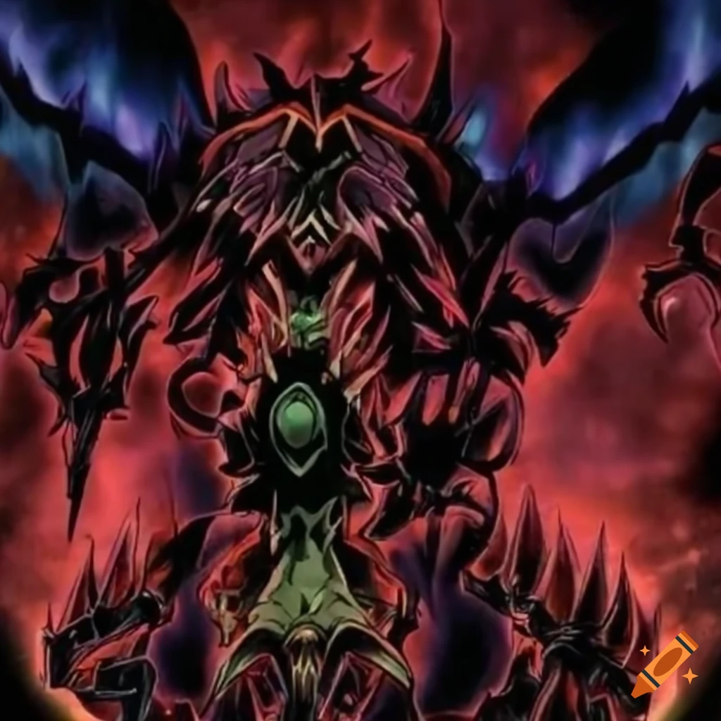 Artwork of Yu-Gi-Oh Lair of Darkness card on Craiyon