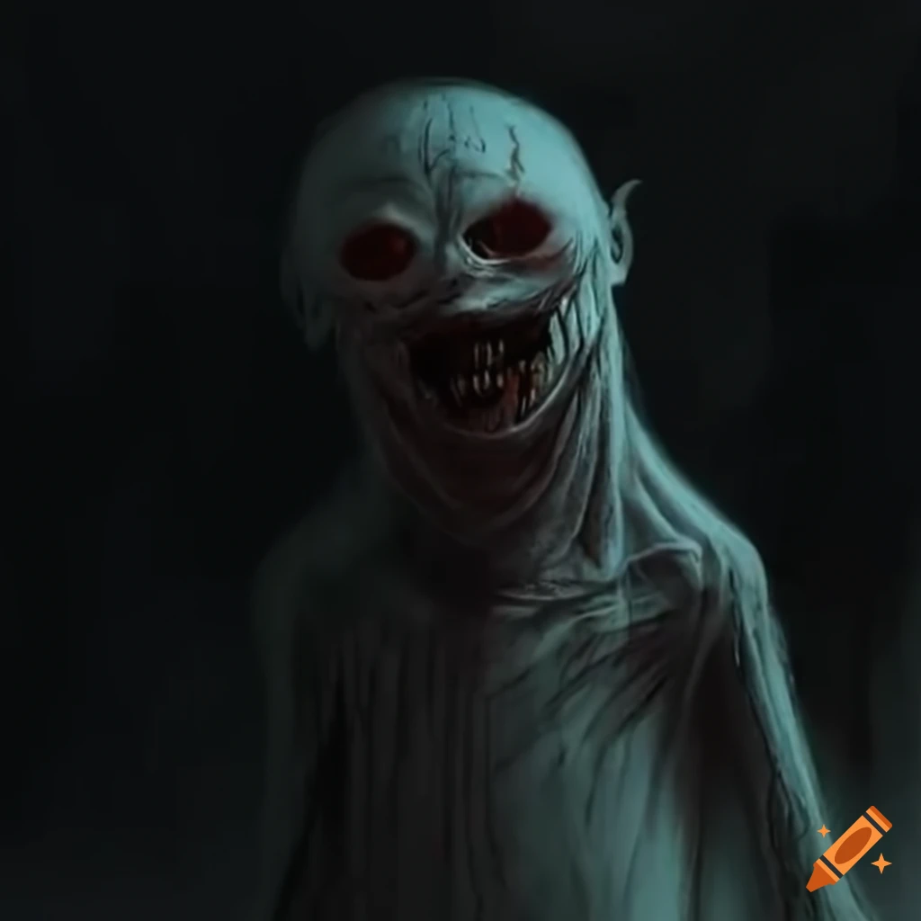 Creepy and mysterious character by Trevor Henderson on Craiyon